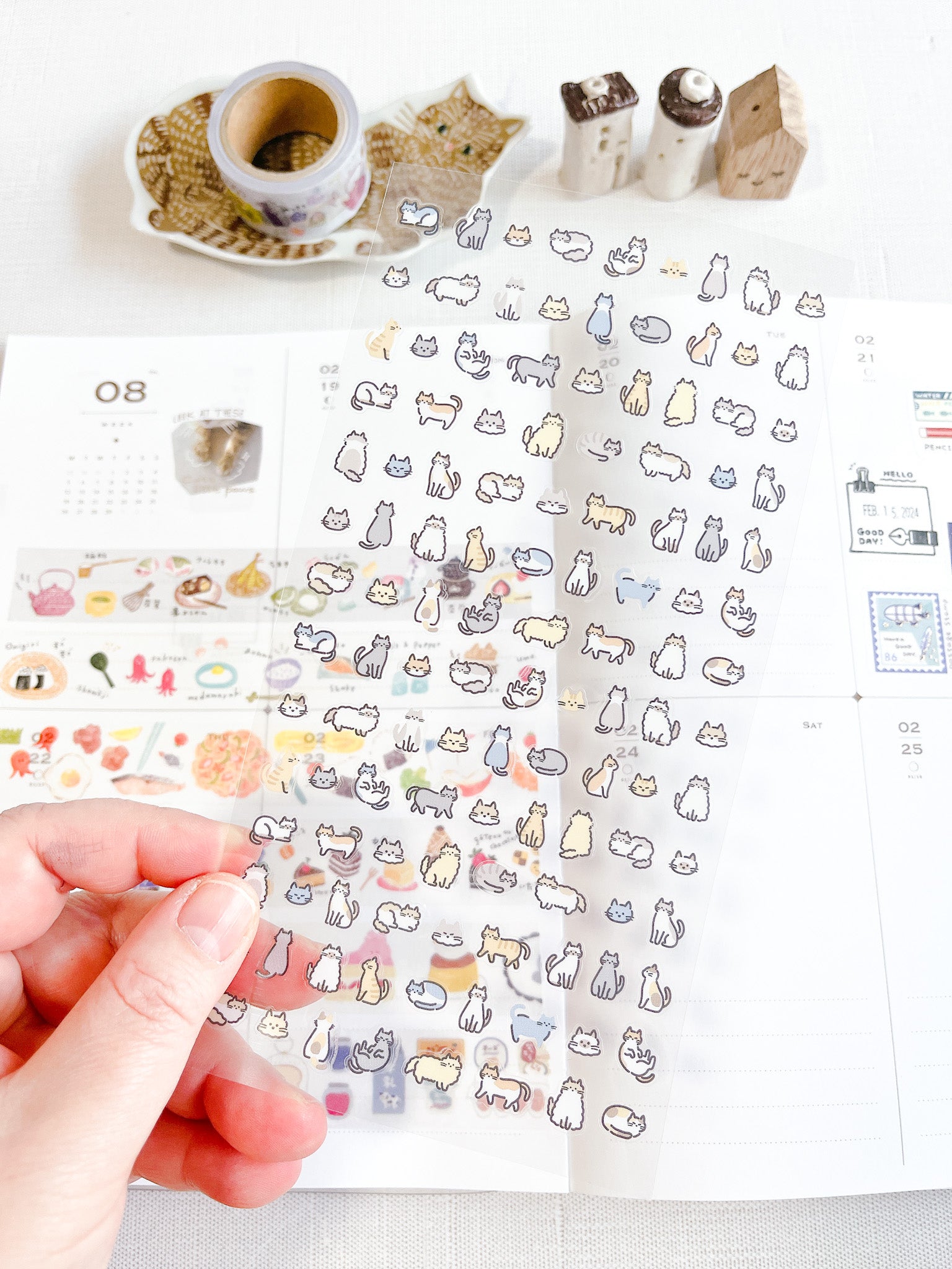 MIND WAVE Tiny Tiny Clear Stickers 6 various designs