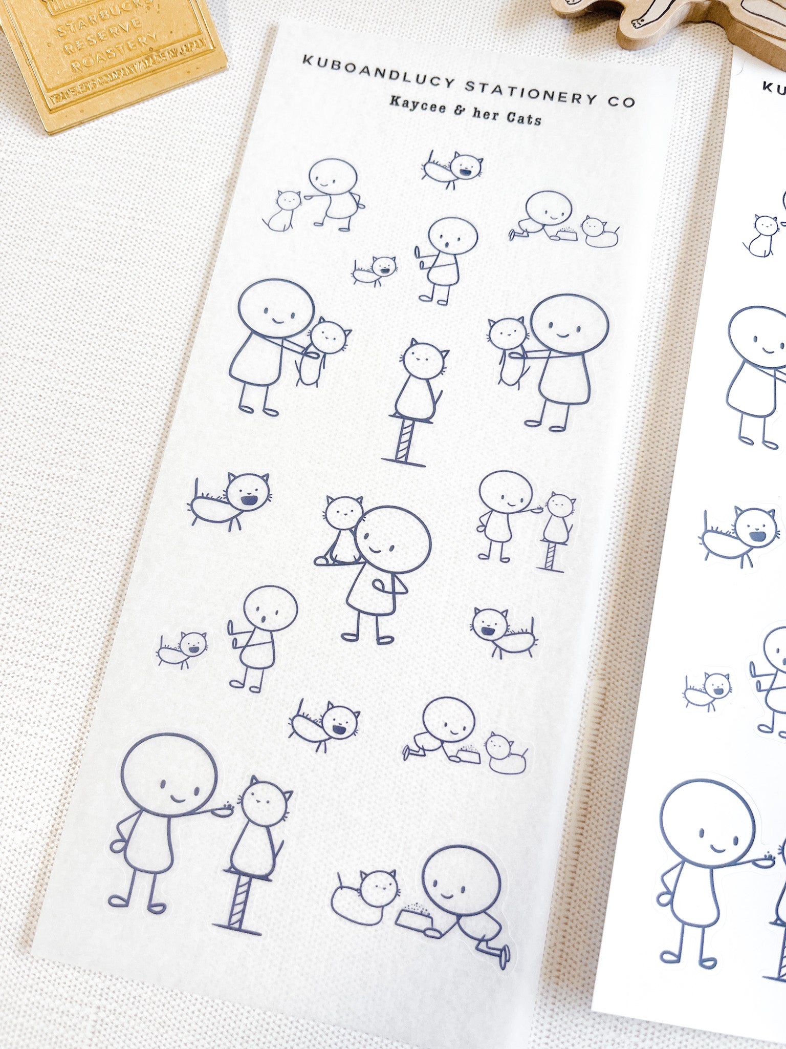 Kuboandlucy Stationery Co | Kaycee & Her Cats Sticker Sheet