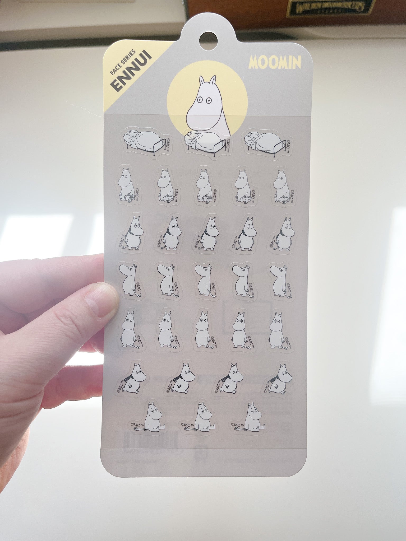 World Craft | Moomin Face Series Sticker Sheet | Ennui | MOF-SS-303 ...
